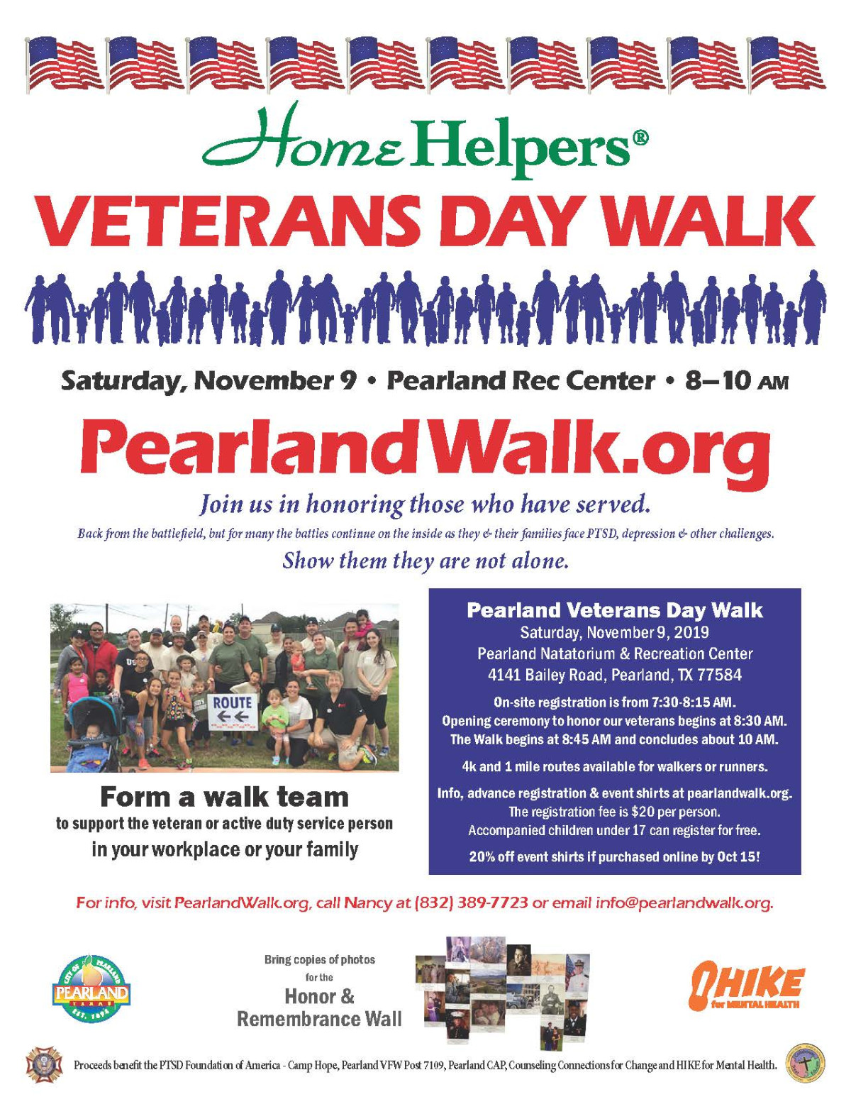 Pearland Veterans Day Walk