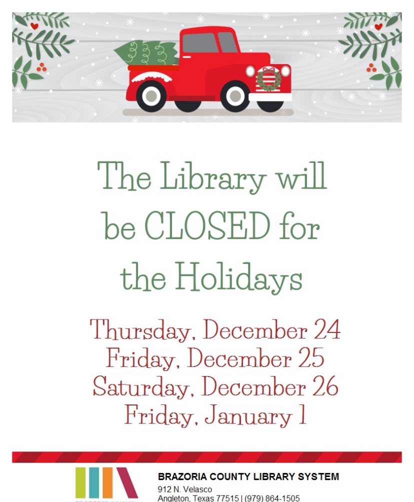 The Brazoria County Library system including Pearland West Libra