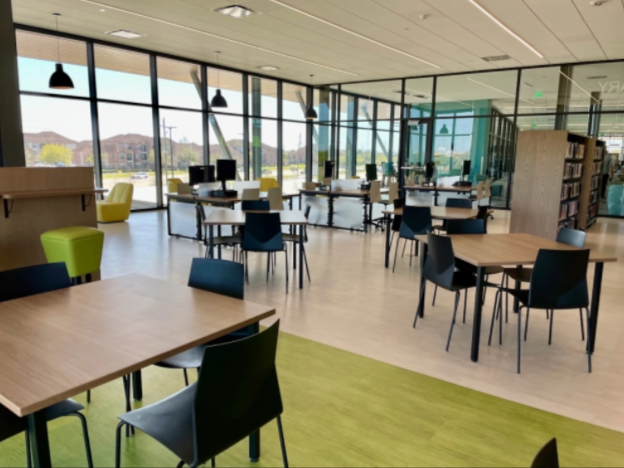 A first look at new West Pearland Library.