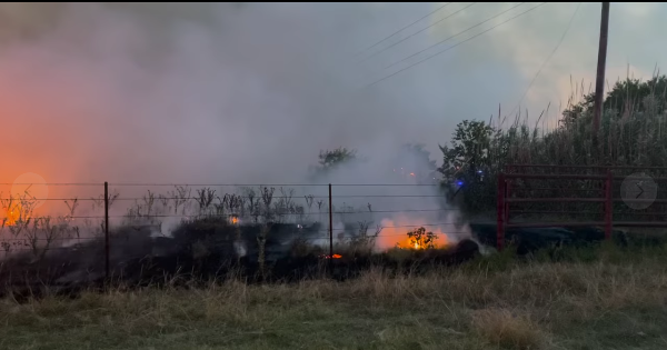 Saturday 90s Summer Galveston wind farm TX wildfires.