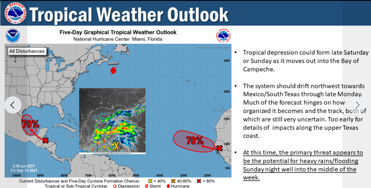 Flood Warning Map for All Areas Pearland included.