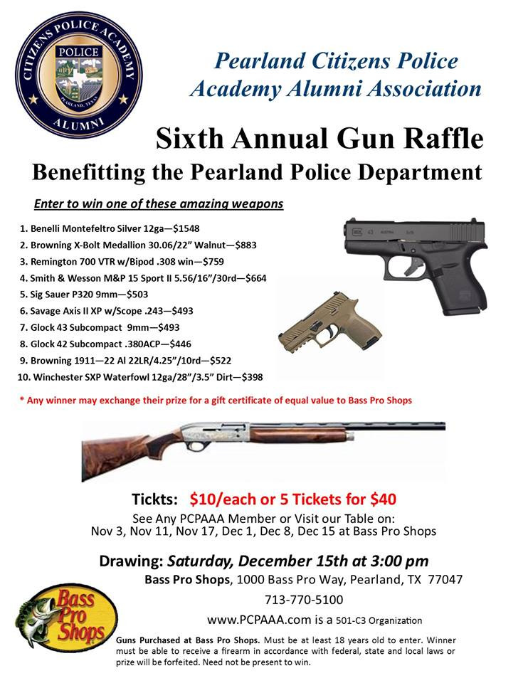 Pearland Annual Gun Raffle