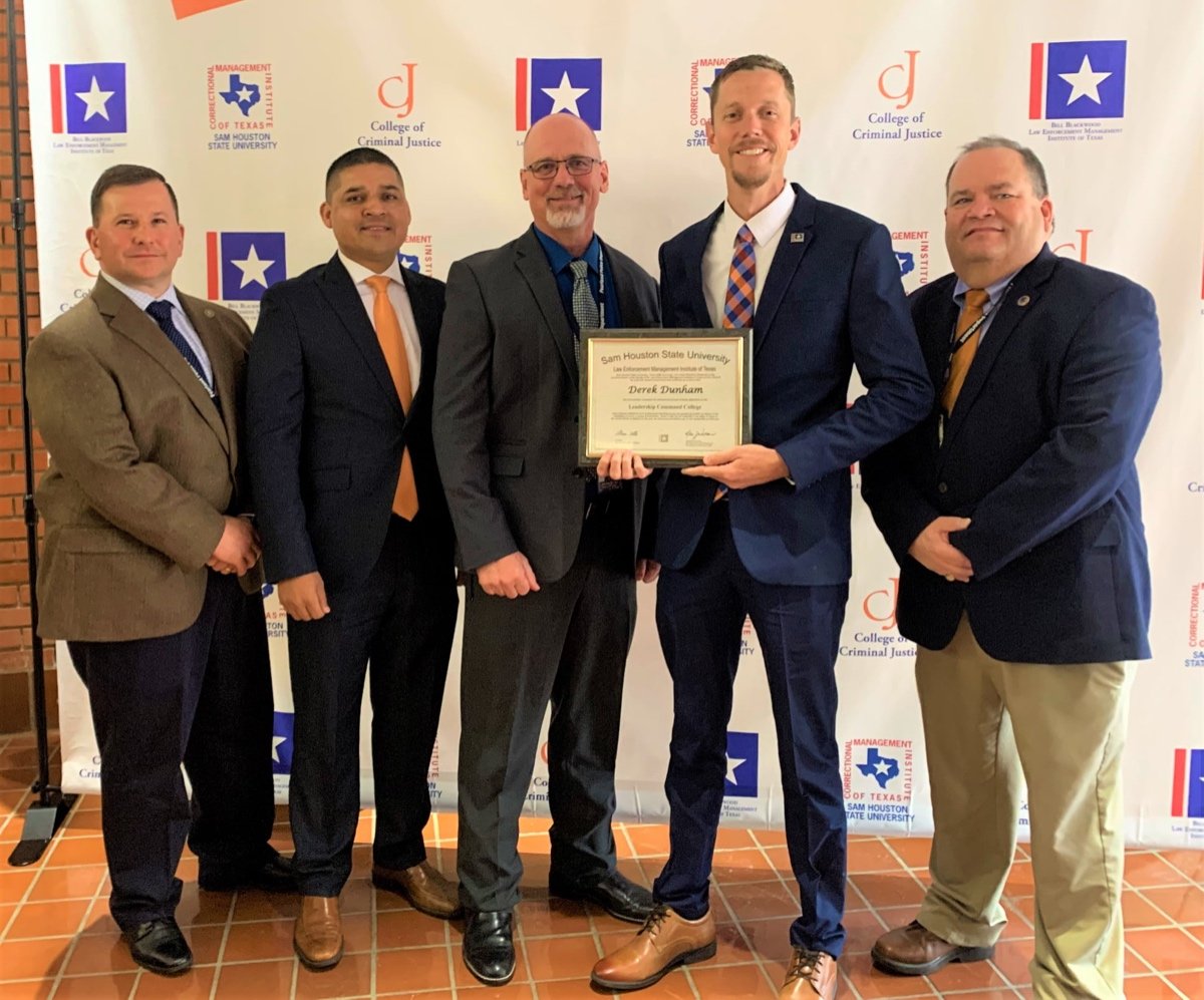 The Pearland Police Department congratulates Lieutenant Dunham